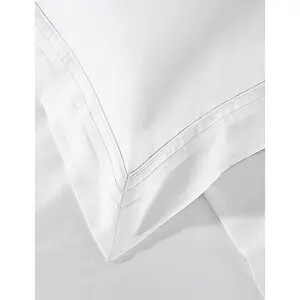 THE WHITE COMPANY Cavendish Cotton Flat Sheet - White/mink