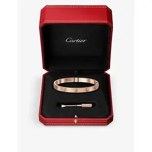 Cartier Love Classic Brushed 18ct Rose-gold Bracelet