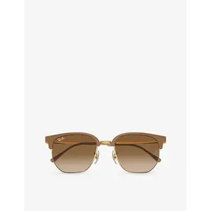 Ray-ban Irregular-frame Crystal Sunglasses - Tan