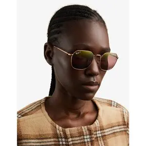 Ray-ban Hexagonal-frame Metal Sunglasses