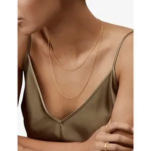 Monica Vinader Fine 18ct -plated Vermeil Sterling Silver Chain Necklace - Yellow Gold