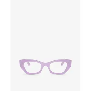 Ray-ban Round-frame Optical Glasses - Lilac