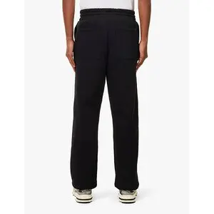 MKI MIYUKI ZOKU Brand-print Cotton-blend Jogging Bottoms - Black