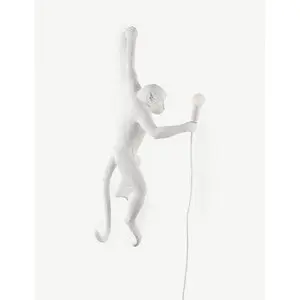 SELETTI Hanging Monkey Resin Lamp 37cm - One-color