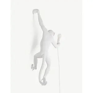 SELETTI Hanging Monkey Resin Lamp 37cm - One-color