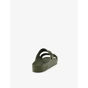 BIRKENSTOCK Arizona Double-strap Leather Sandals - Active Khaki Eva