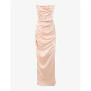 House Of Cb Adrienne Corset Maxi Dress - Champagne