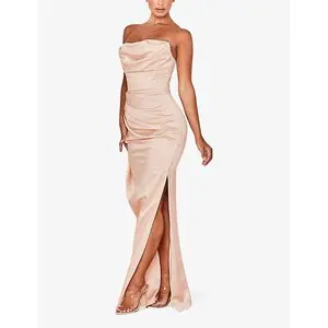 House Of Cb Adrienne Corset Maxi Dress - Champagne