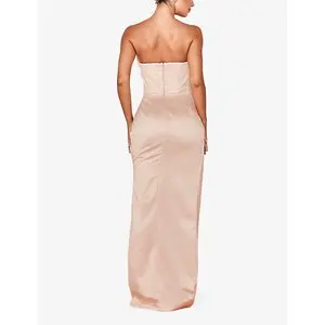 House Of Cb Adrienne Corset Maxi Dress - Champagne