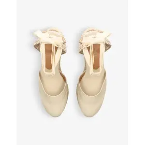 CastaÑer Carina Canvas Wedge Espadrilles - Cream