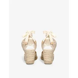 CastaÑer Carina Canvas Wedge Espadrilles - Cream