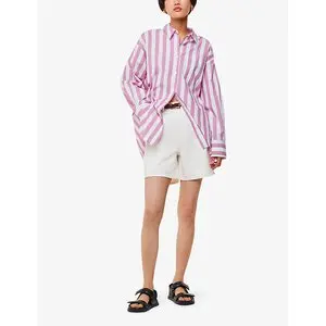 Whistles Patch-pocket Regular-fit Denim Shorts