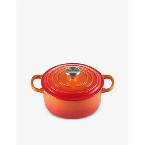 LE CREUSET Signature Round Cast-iron Casserole Dish 28cm 24cm Volcanic