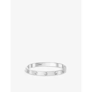 CARTIER Love Classic Brushed Bracelet - White Gold