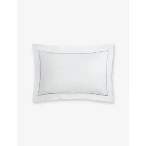 THE WHITE COMPANY Savoy Oxford Cotton Pillowcase - Whtesilver