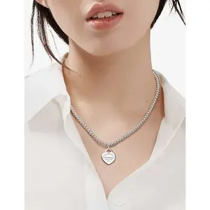Tiffany & Co. Return To Heart Tag Bead Necklace