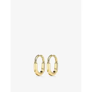 Tiffany & Co. Lock 18ct And Diamond Earrings - Yellow Gold