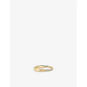 Tiffany & Co. Lock 18ct Yellow-gold And 0.17ct Diamond Ring - Yellow Gold