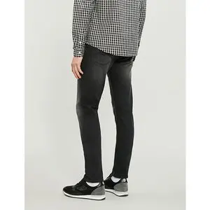 7 For All Mankind Slimmy Tapered Jeans - Washed Black