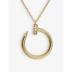 Cartier Juste Un Clou Diamond Pendant Necklace - Yellow Gold