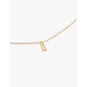Monica Vinader Small Letter I 14ct Yellow-gold Pendant Necklace - Yellow Gold