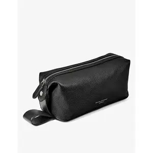 ASPINAL OF LONDON Logo-embellished Leather Wash Bag