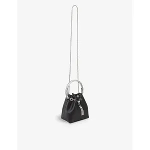 JIMMY CHOO Bon Bon Satin Cross-body Bag - Black/crystal