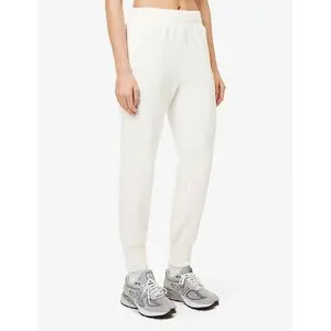 Varley Slim Cuff Relaxed-fit Jogging Bottoms - Ivory Marl