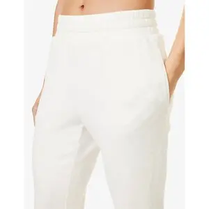 Varley Slim Cuff Relaxed-fit Jogging Bottoms - Ivory Marl
