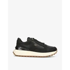Kurt Geiger Louisa Logo-badge Faux-leather Low-top Trainers - Black