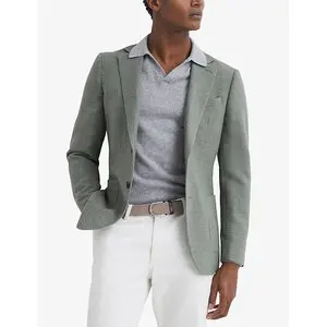 REISS Woven Leather-blend Belt