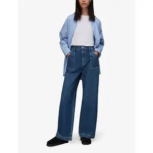 Whistles Raya Wide-leg High-rise Jeans