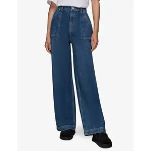 Whistles Raya Wide-leg High-rise Jeans