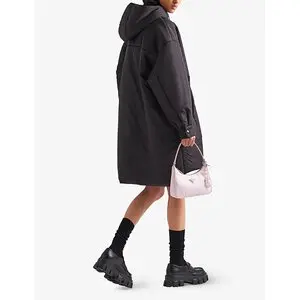 Prada Re-nylon Logo-plaque Nylon Coat
