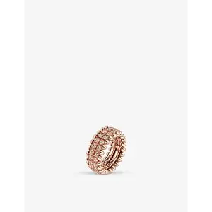 Cartier Clash De 18ct Rose-gold And 0.63ct Diamond Ring