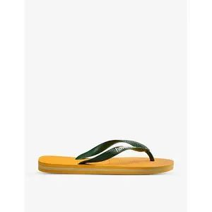 Havaianas Brasil Logo Rubber Flip Flops