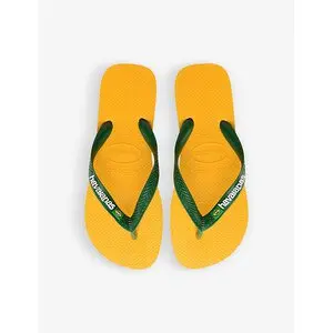 Havaianas Brasil Logo Rubber Flip Flops