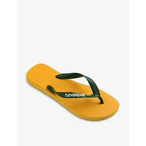 Havaianas Brasil Logo Rubber Flip Flops