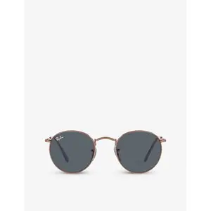 Ray-ban Round-frame Metal Sunglasses - Gold