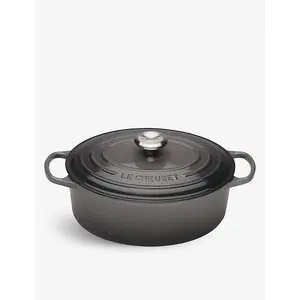 LE CREUSET Signature Oval Cast-iron Casserole Dish 29cm Flint