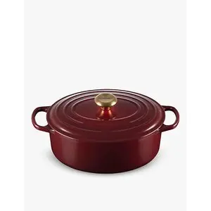 LE CREUSET Signature Oval Cast-iron Casserole Dish 29cm Garnet