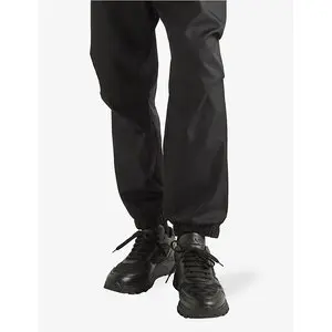 Prada Leather And Nylon Low-top Trainers - Black