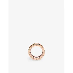 BVLGARI B.zero1 18ct Rose-gold And Ceramic Ring