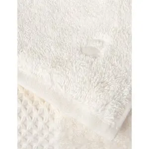 YVES DELORME Etoile Embroidered-stripe Cotton-blend - Nacre