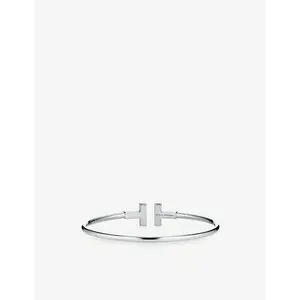 Tiffany & Co. T Wire Diamond And 18ct White-gold Bracelet