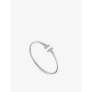 Tiffany & Co. T Wire Diamond And 18ct White-gold Bracelet