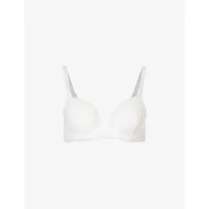 Panache Ana Lace Plunge Bra - White