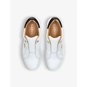 Carvela Connected Leather Flatform Sneakers