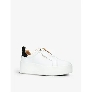 Carvela Connected Leather Flatform Sneakers