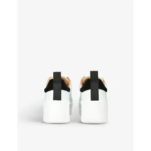 Carvela Connected Leather Flatform Sneakers